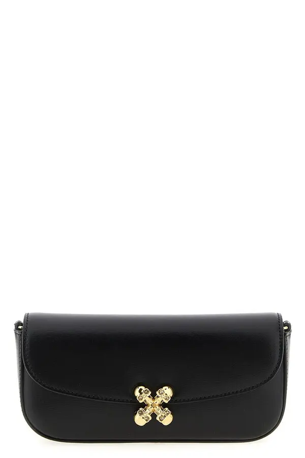 Alexander McQueen Skull Flower' Small Crossbody Bag - Black