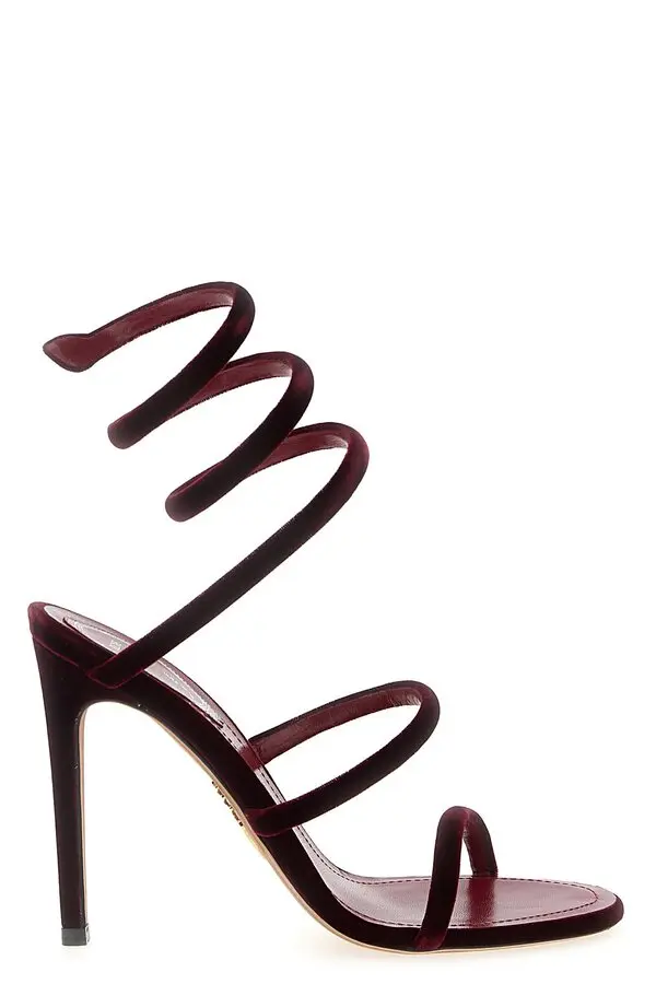 Rene Caovilla Cleo Sandals - Bordeaux