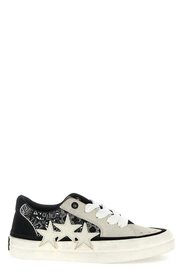 Amiri Bandana Sunset Skate' Sneakers - White/black