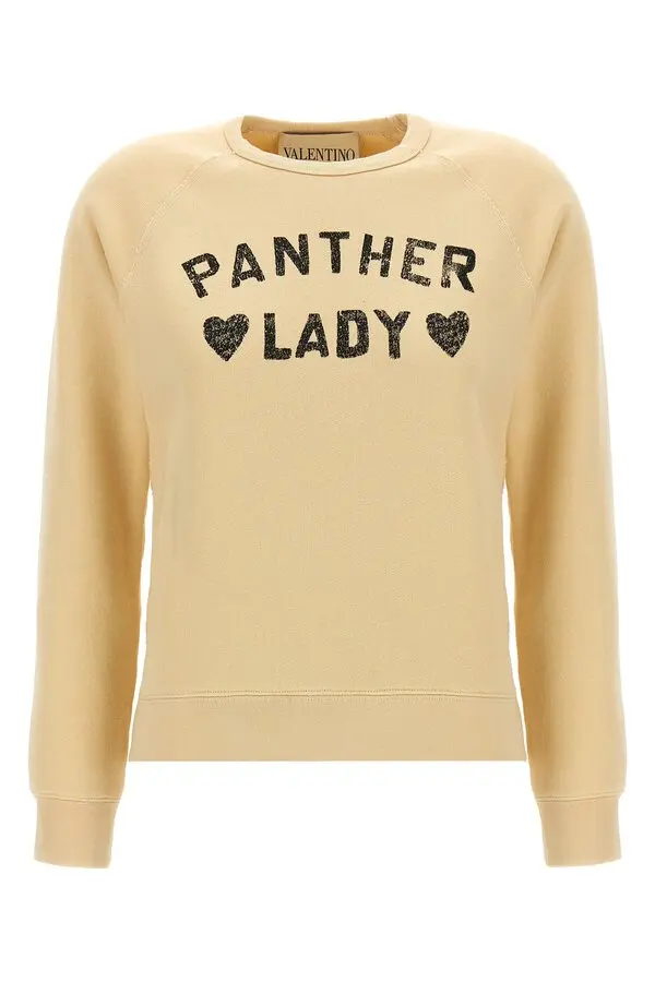 Valentino Garavani Panther Lady Sweatshirt - Beige