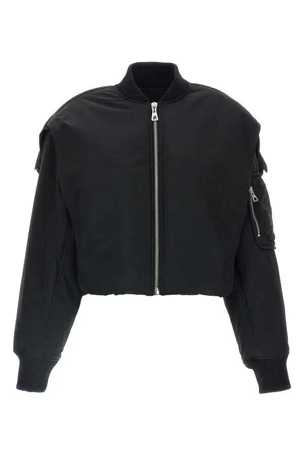 JEAN PAUL GAULTIER Padded Nylon Hooded Bomber Jacket