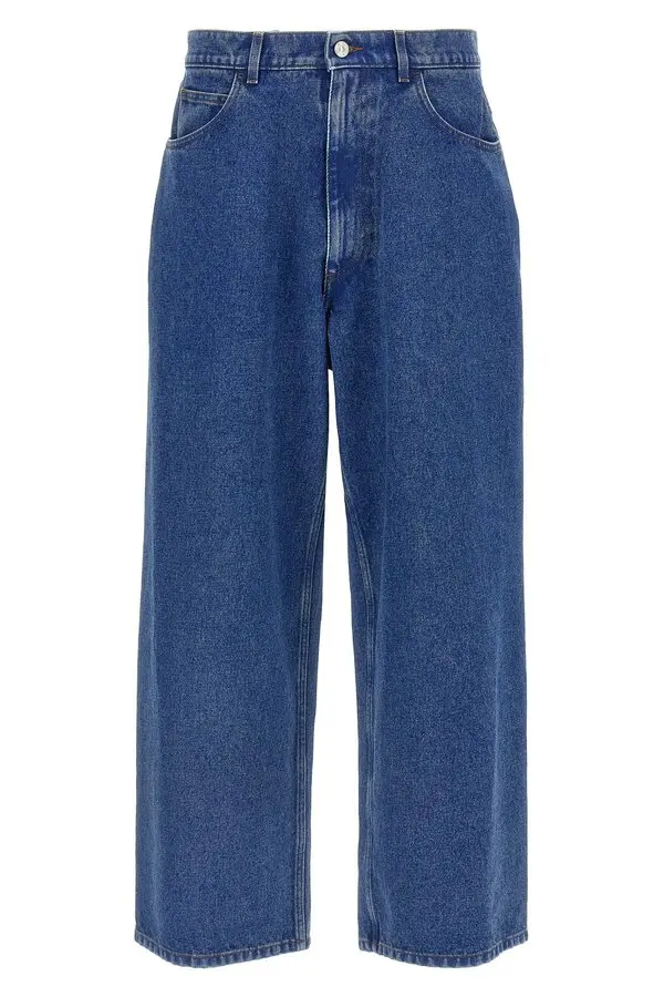 Marni Cotton Denim Patch Jeans