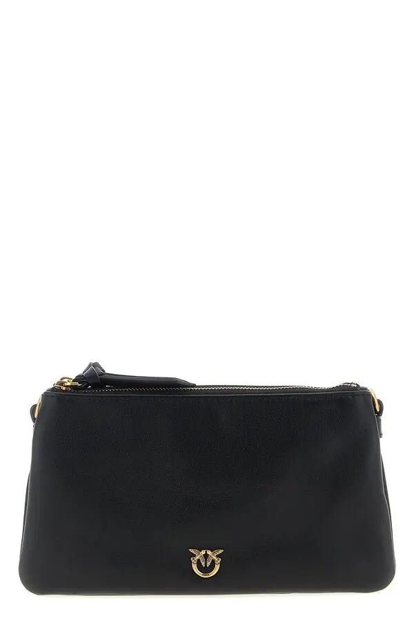 Pinko Small ‘mini Double' Crossbody Bag - Black