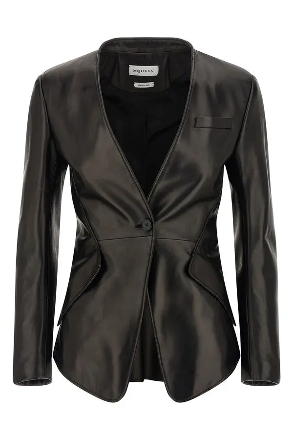 Alexander McQueen Nappa Leather Blazer