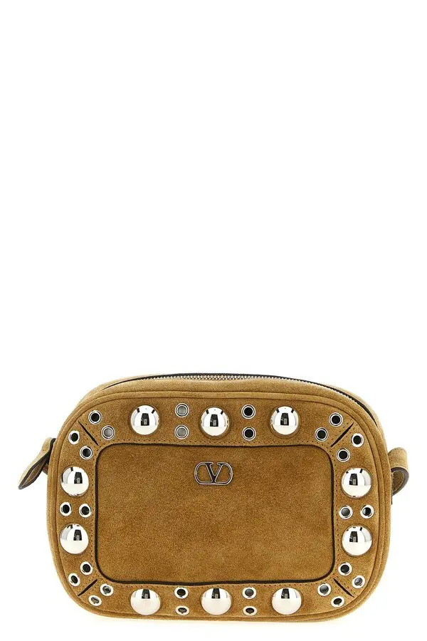 Valentino Garavani Nellcôte Shoulder Bag - Beige