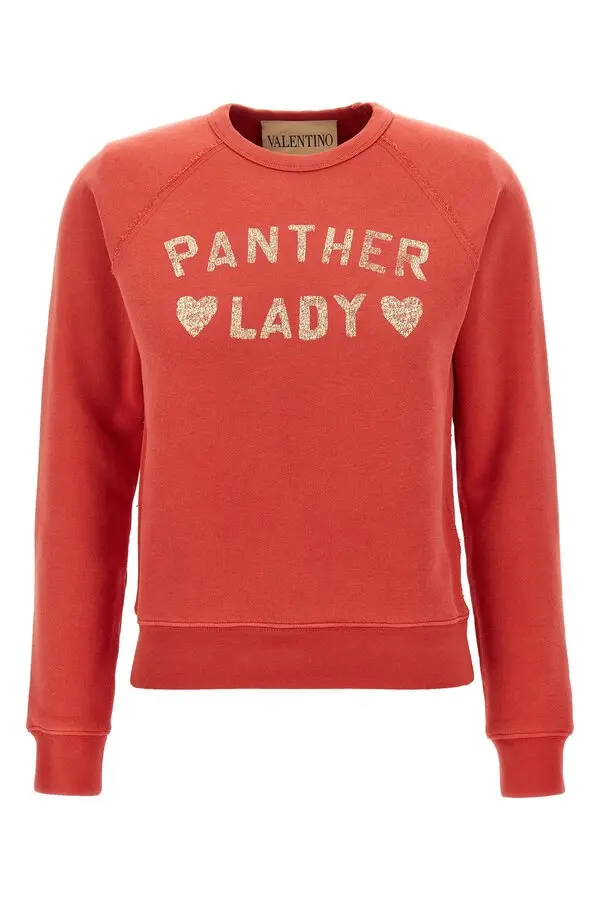Valentino Garavani Panther Lady Sweatshirt - Red