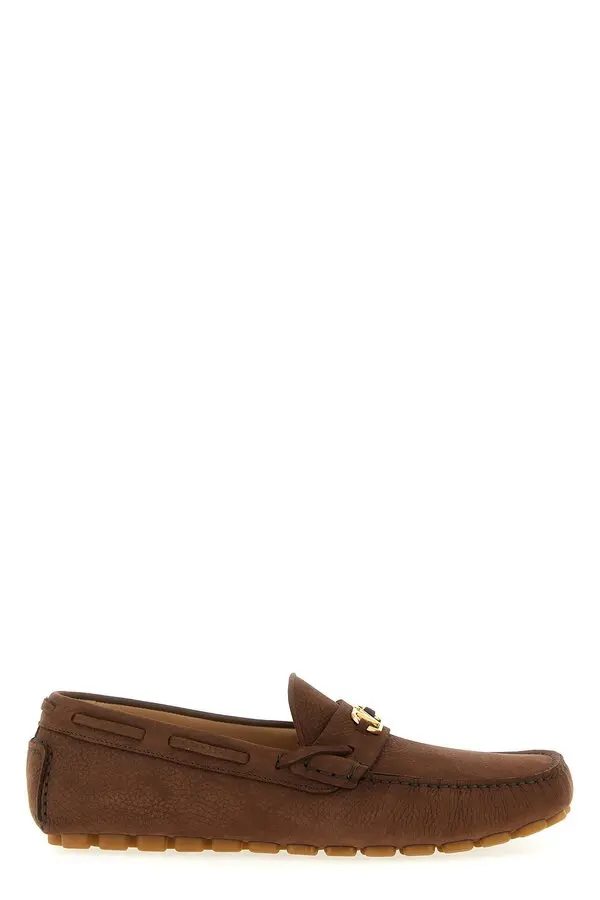 Valentino Garavani Driver Fastaway' Loafers - Brown