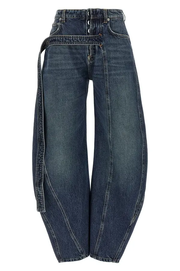 JEAN PAUL GAULTIER The Blue Denim Strap' Jeans