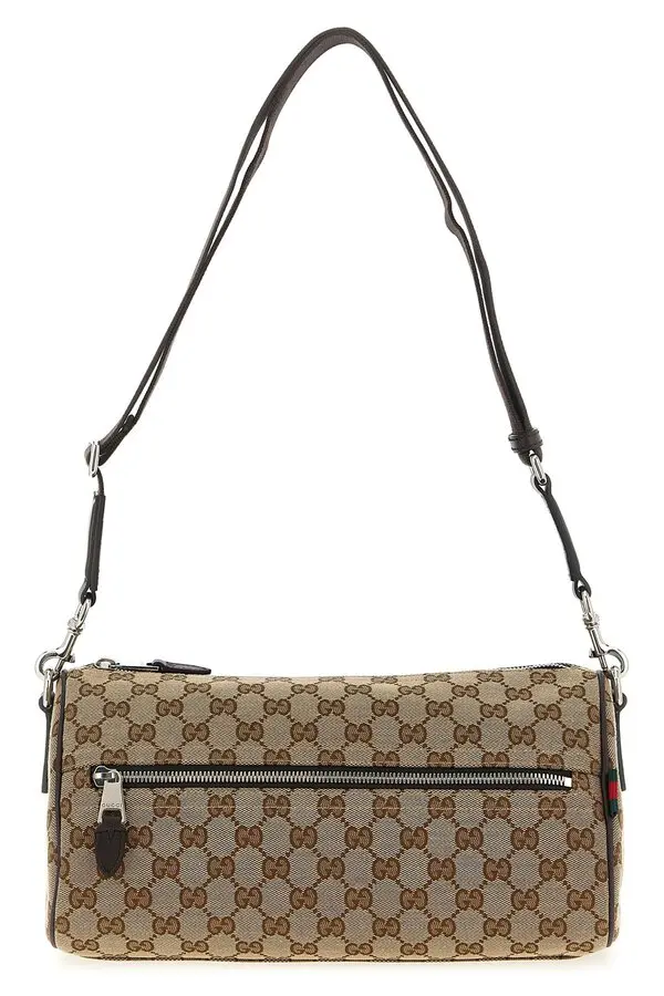Gucci Cylindrical Shoulder Strap Bag - Beige