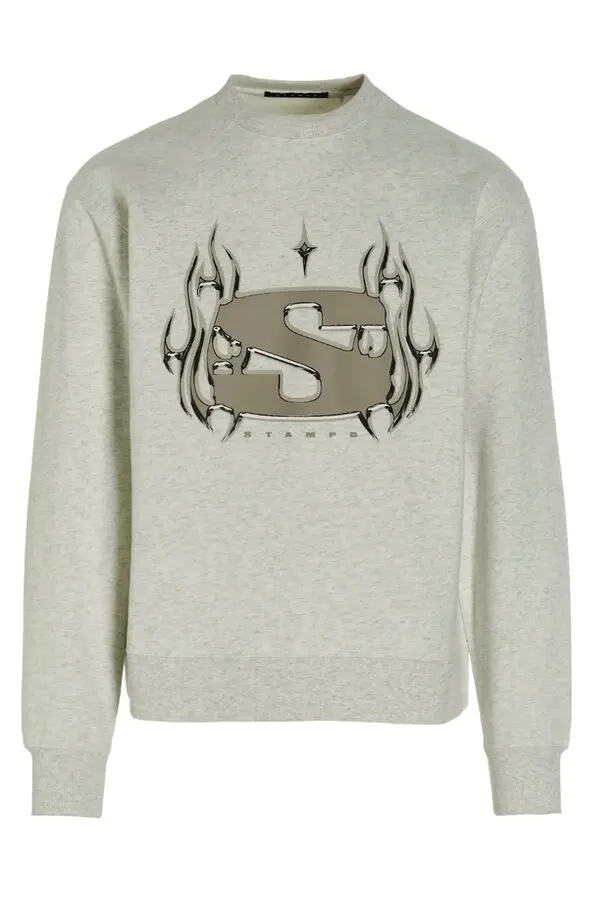 STAMPD Chrome Flame Cotton Blend Sweatshirt