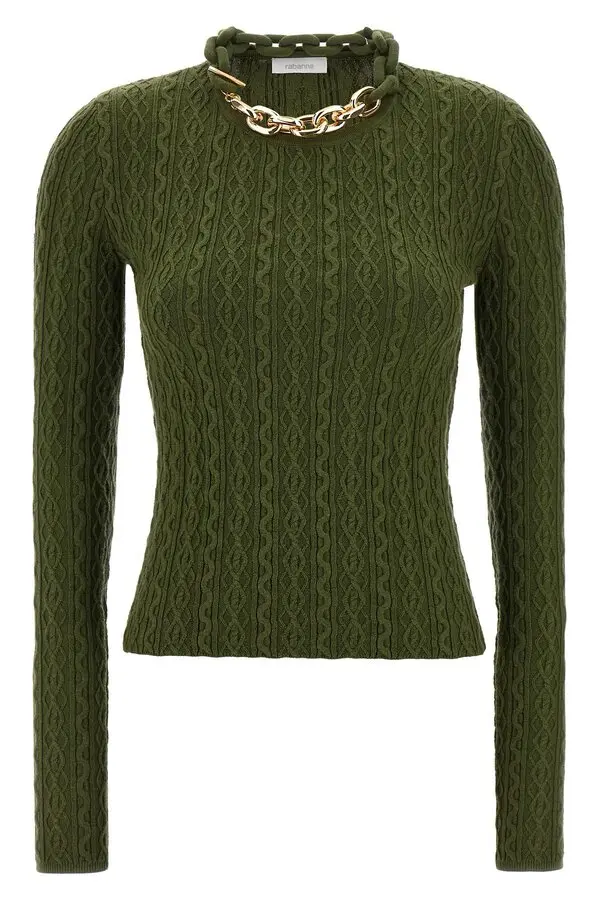 Rabanne Wool And Cashmere Blend Sweater