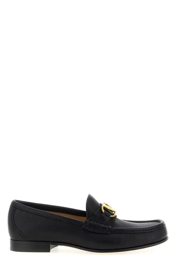 Valentino Garavani Vlogo Signature Buffalo Leather Loafers