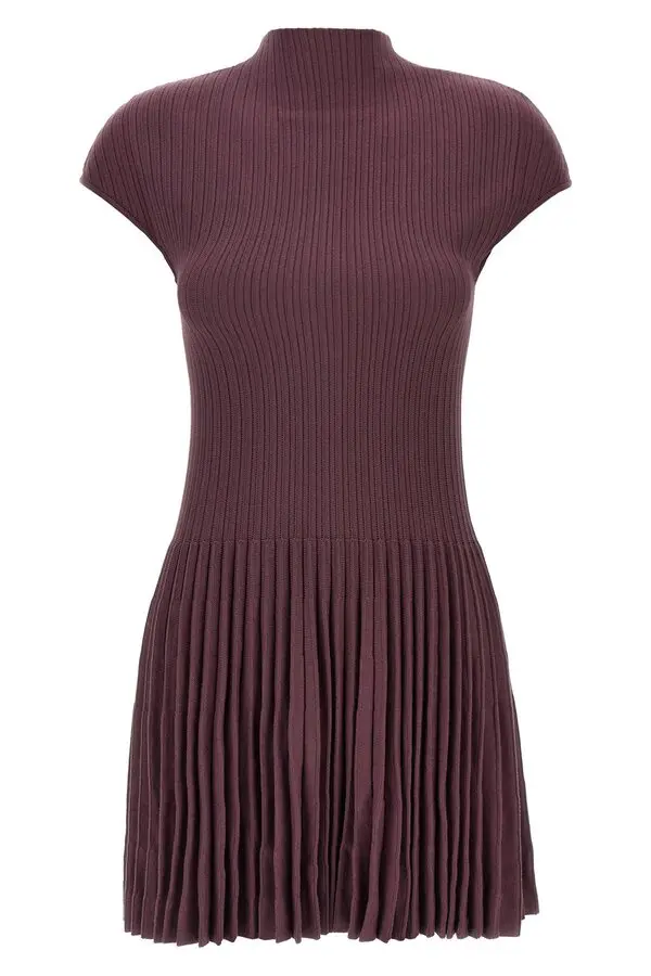 Magda Butrym 12" Knitted Cotton Mini Dress