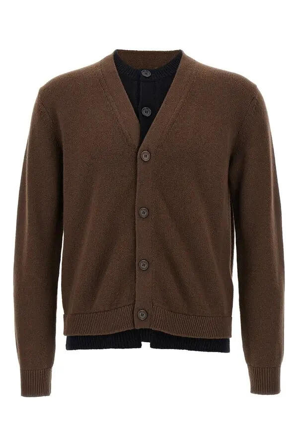 J.W.ANDERSON Contrast Layered Cardigan
