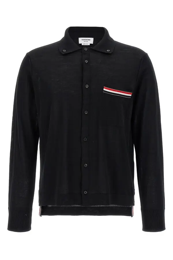 Thom Browne Button Down' Cardigan - Black