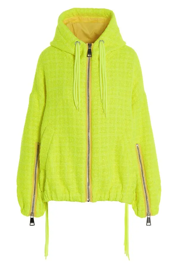 Khrisjoy Chris Windbreaker Tweed Jacket - Yellow