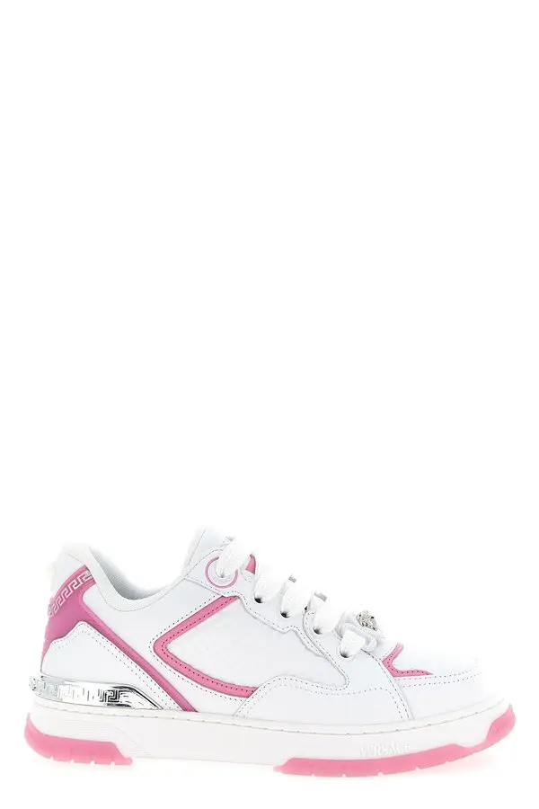 Versace Biggie Basket Leather Sneakers