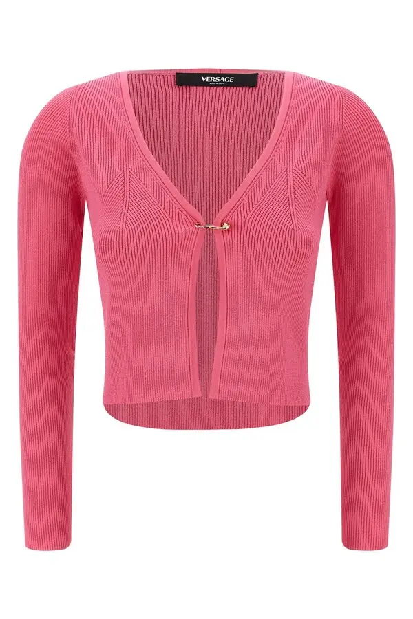 Versace Safety Pin Cardigan - Fuchsia