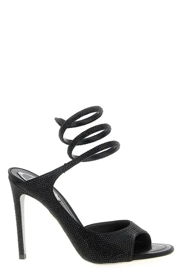 Rene Caovilla Audrey Satin Sandals