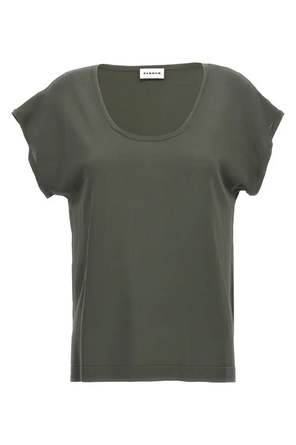 P.a.r.o.s.h Roux Viscose Blend T-shirt - Green