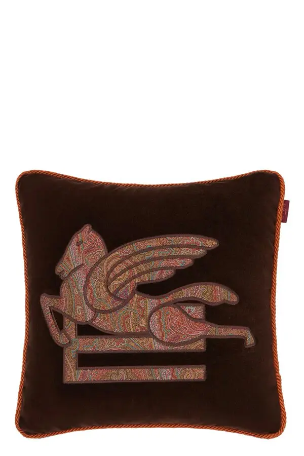Etro Pegaso Cushion - Brown