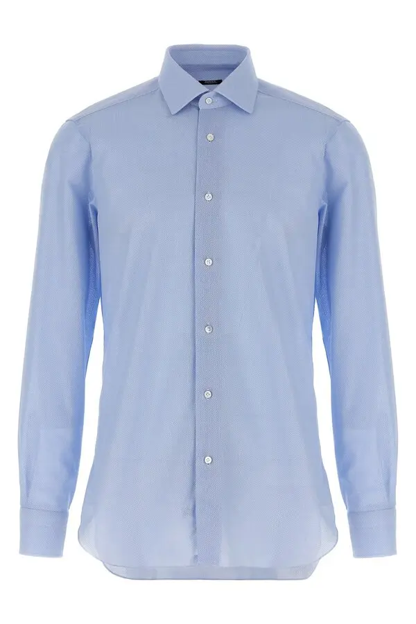BARBA NAPOLI Honeycomb Cotton Shirt