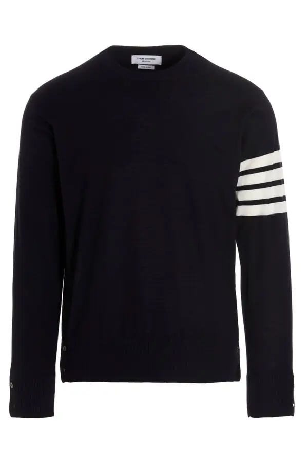 Thom Browne 4 Bar' Sweater - Blue