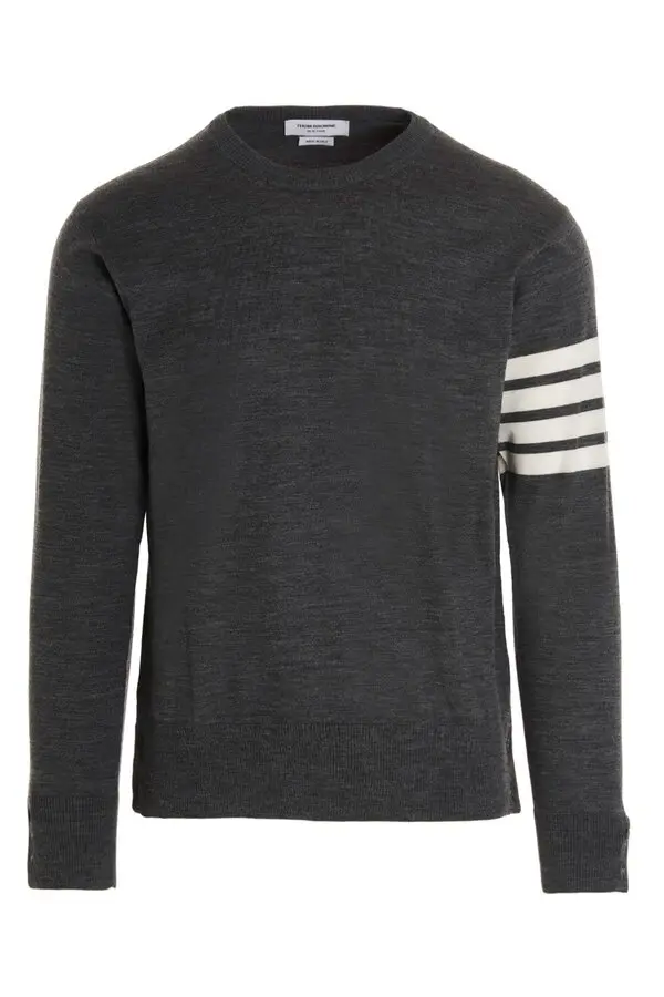 Thom Browne 4 Bar' Sweater - Gray