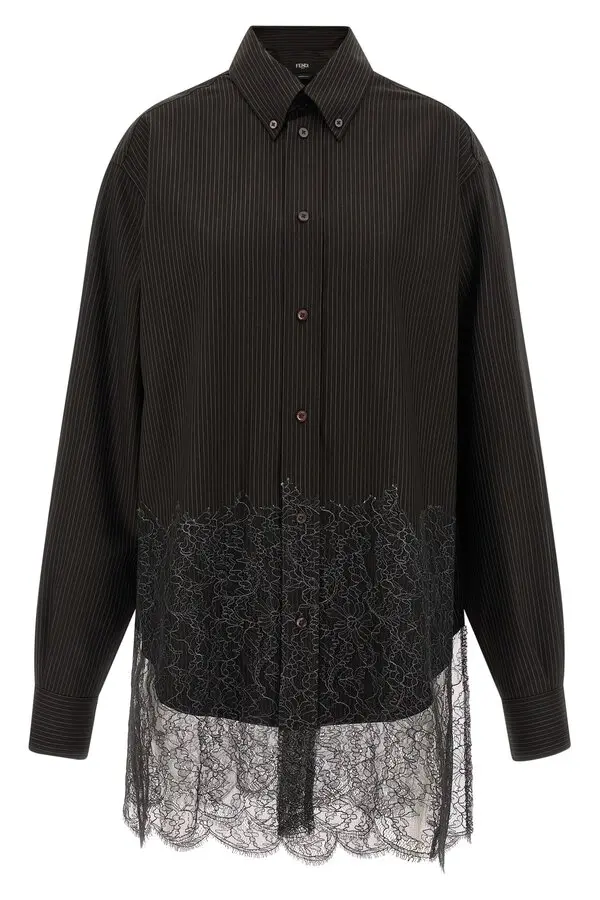 Fendi Wool And Lace Shirt