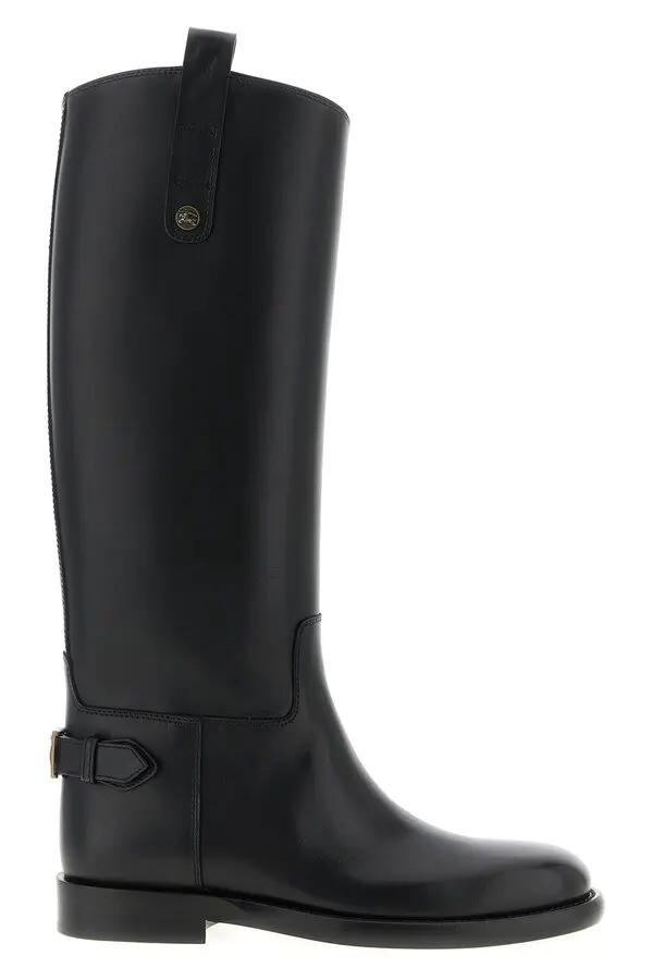 Burberry Cavalier Leather Boots