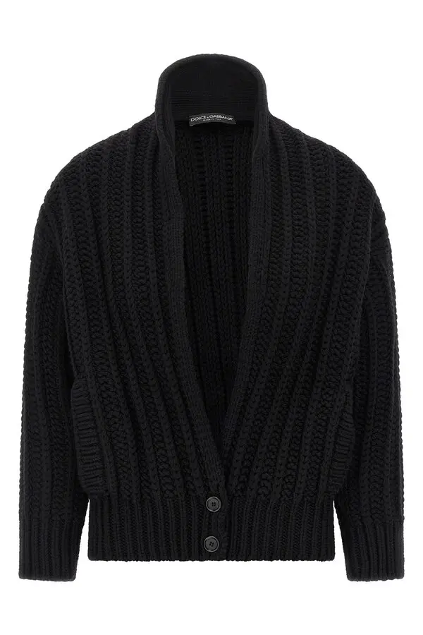 Dolce & Gabbana Coarse Wool Cardigan