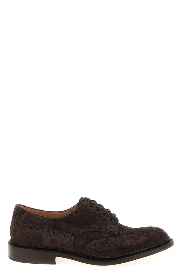 TRICKER'S Suede Bourton Lace Up Shoes - Brown