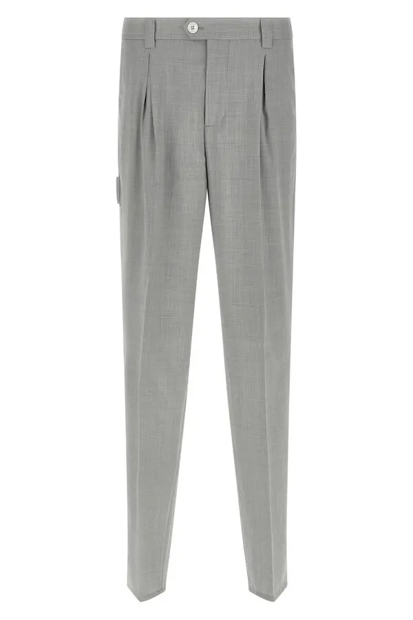 Brunello Cucinelli Mélange Wool Pants
