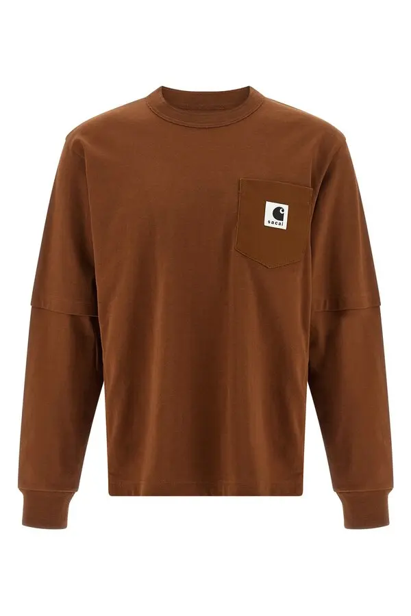 Sacai Capsule X Carhartt Wip Cotton T-shirt