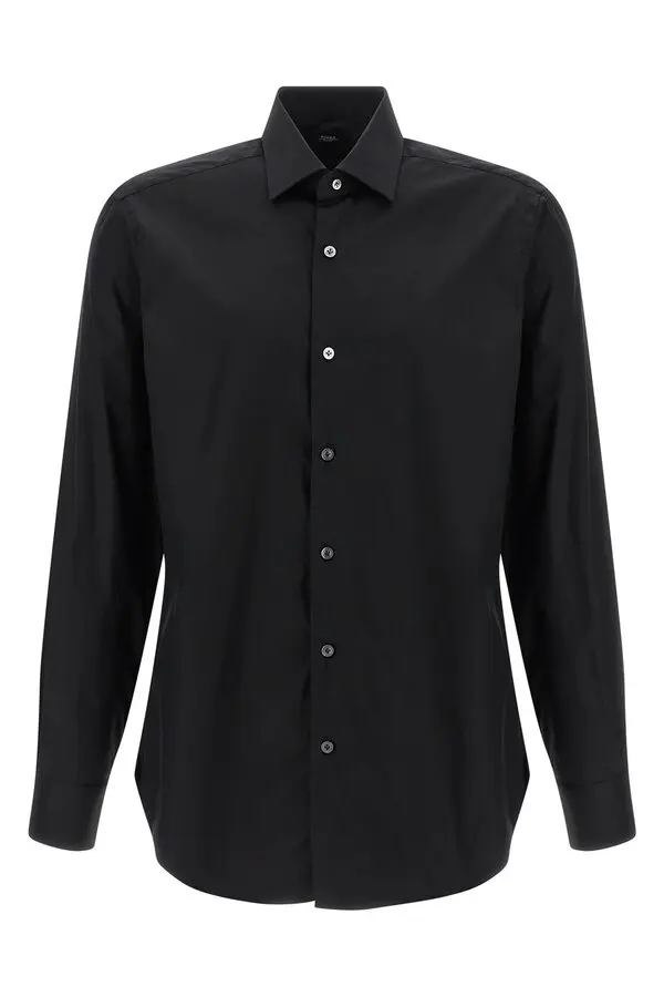 BARBA NAPOLI Stretch Cotton Shirt