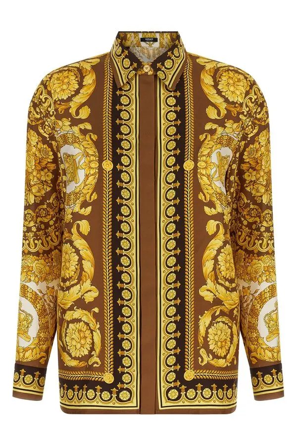 Versace Barocco Silk Twill Shirt