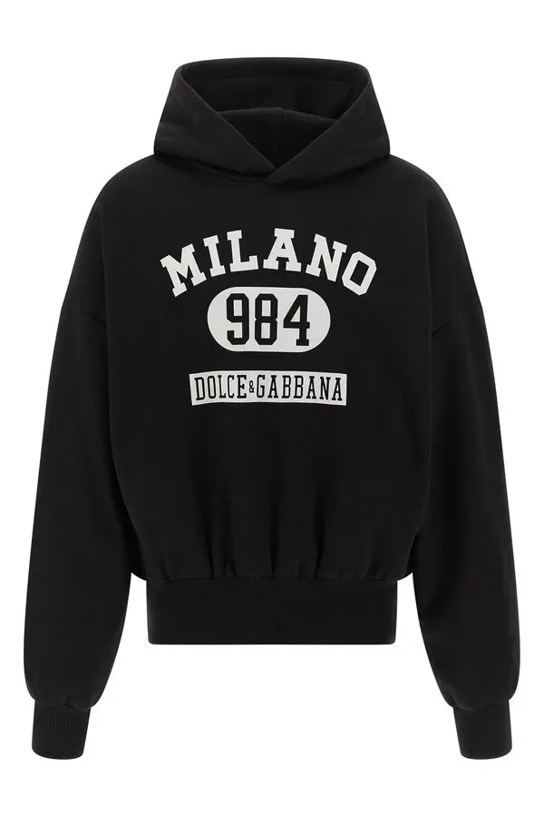 Dolce & Gabbana Flocked Print Hoodie