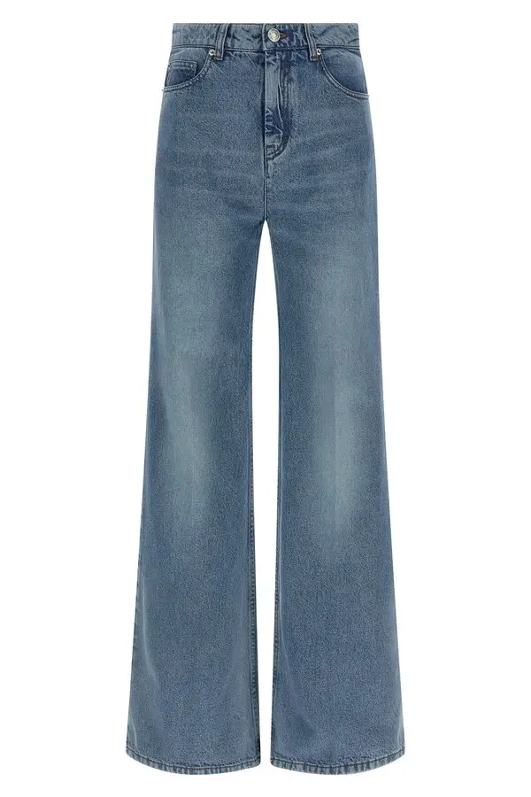 AMI Paris Flared Leg Jeans - Light Blue