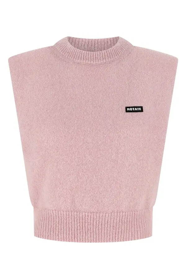 ROTATE BY BIRGER CHRISTENSEN Knit Cropped' Vest