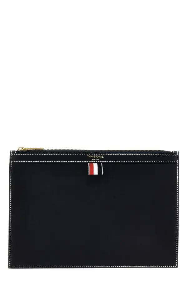 Thom Browne Small Document Pouch - Blue