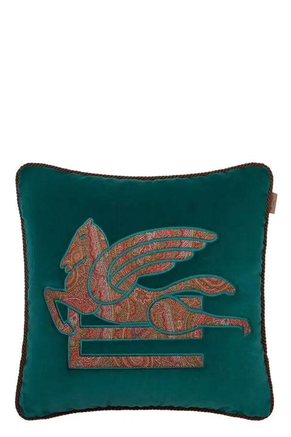 Etro Pegaso Cushion - Green