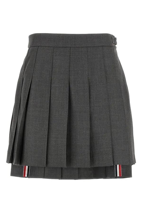 Thom Browne Uniform' Mini Skirt - Gray