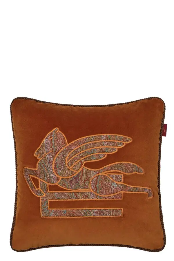 Etro Pegaso Cushion - Orange
