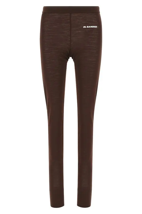 JIL SANDER 029' Leggings - Bordeaux