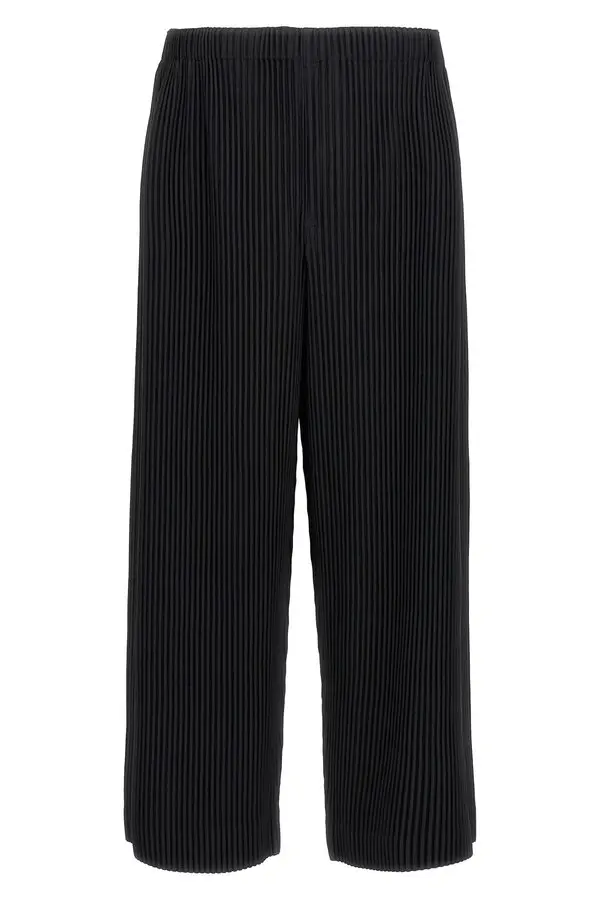 Issey Miyake Monthly Colors: September Pleated Pants - Black