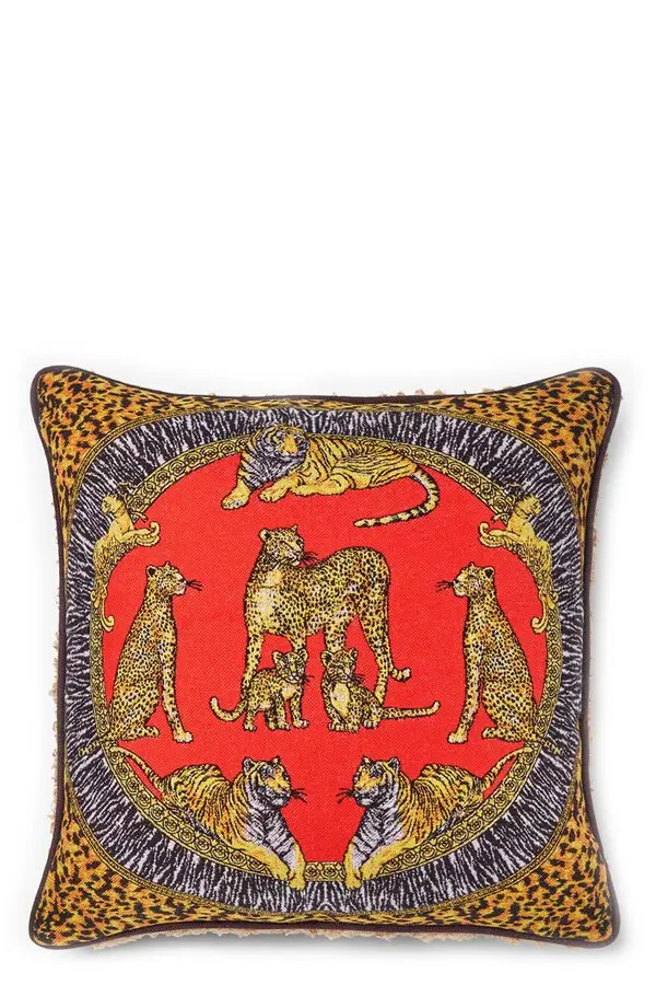 Versace Wild Cats' Double-face Cushion