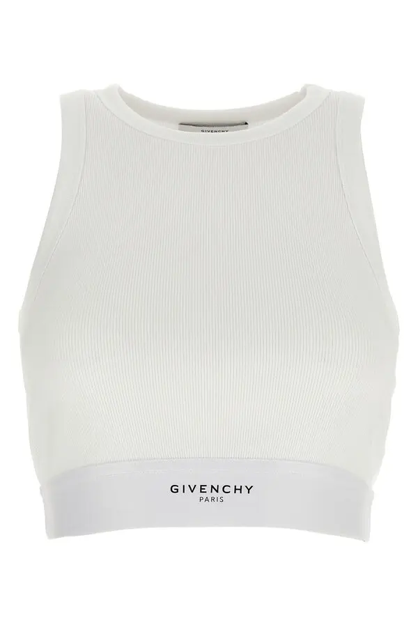 Givenchy Crop Tank Top - White