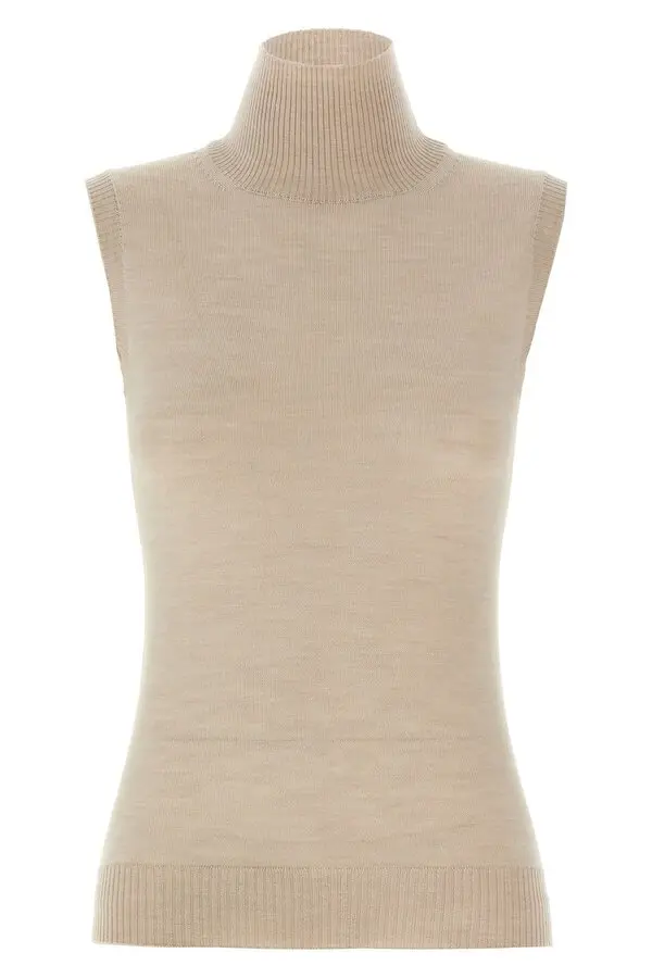Sportmax Vertigo Wool Sleeveless Turtleneck