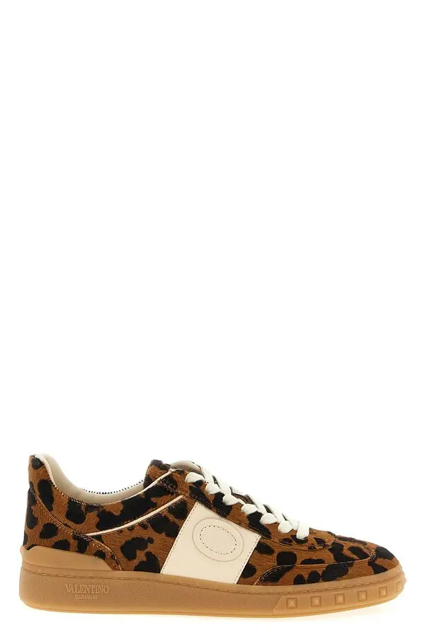 Valentino Garavani Upvillage Calfskin Leather Sneakers - Brown