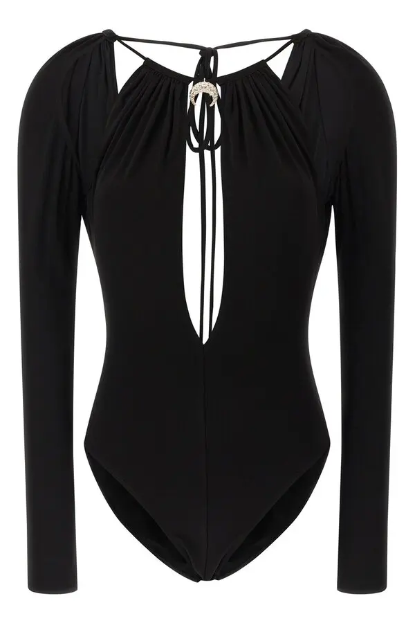 MARINE SERRE Jewel Pendant Bodysuit